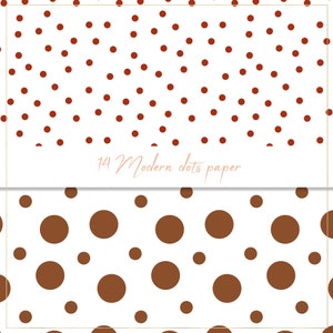 Modern Dots Digital Paper, Polka Dots Seamless Pattern, Confetti ...