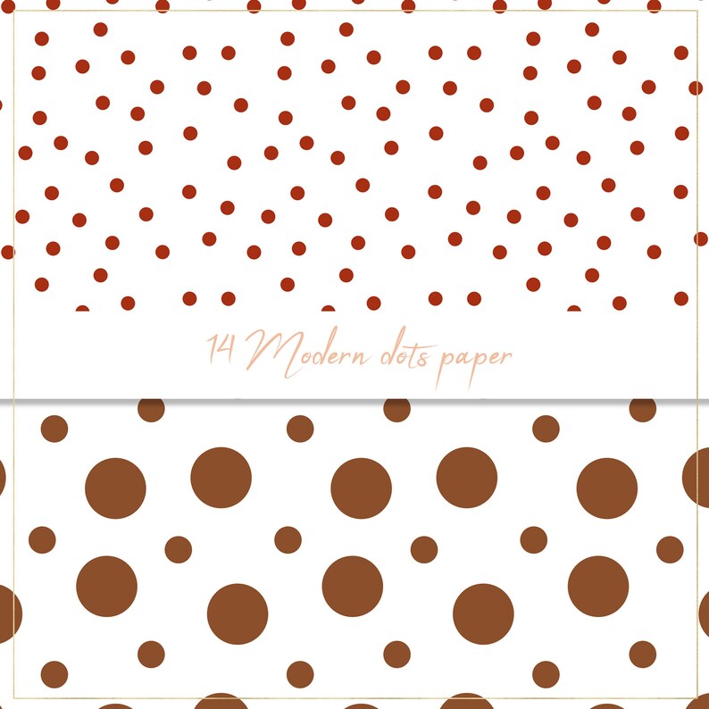 Modern Dots Digital Paper Polka Dots Seamless Pattern - Etsy