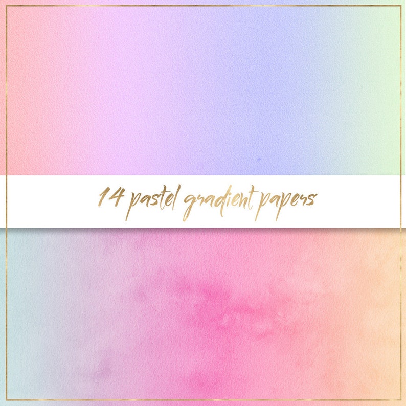 Pastel Gradient Digital Paper Ombre Digital Paper Gradient - Etsy Australia