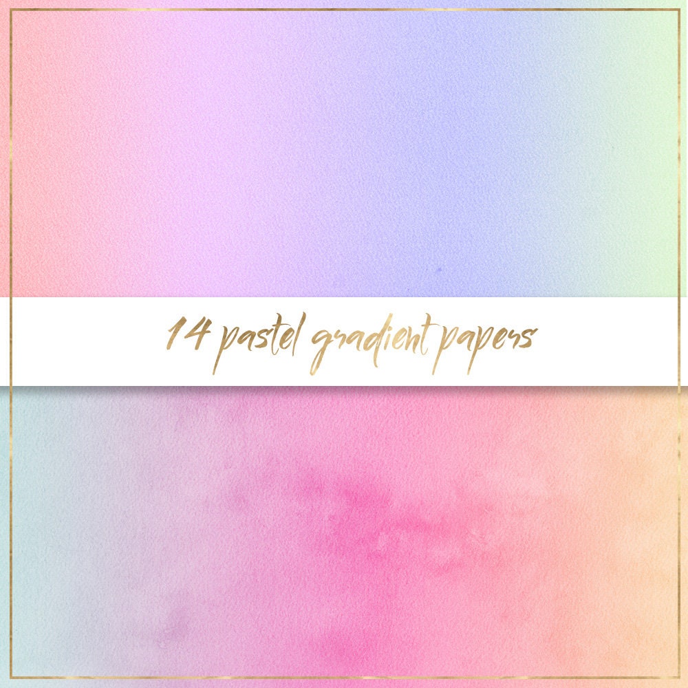 Pastel Gradient Digital Paper Ombre Digital Paper Gradient - Etsy Australia