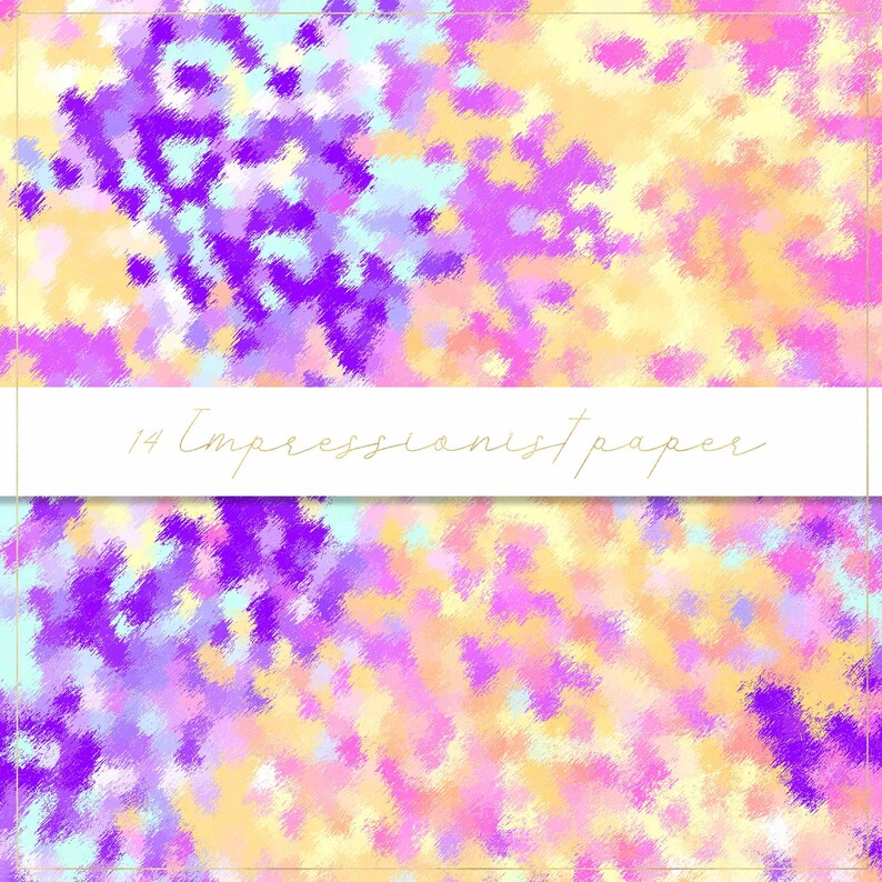 Impressionist Digital Paper, Dots Texture Backdrop, Pastel Background ...