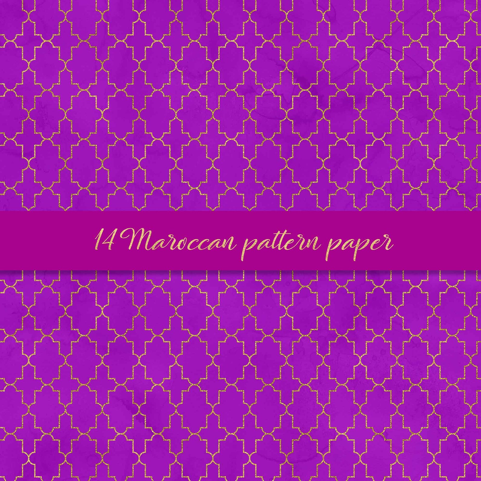 Moroccan Digital Paper, Seamless Paper, Gold Pattern Paper, Arabic ...