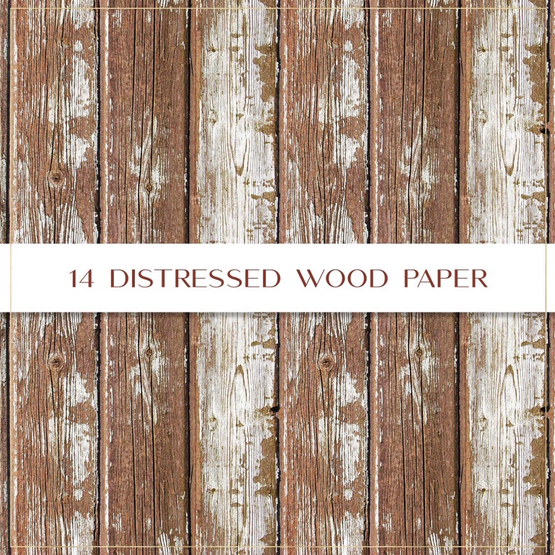 Distressed Wood Digital Paper Rustic Wood Texture Old Wood | Etsy