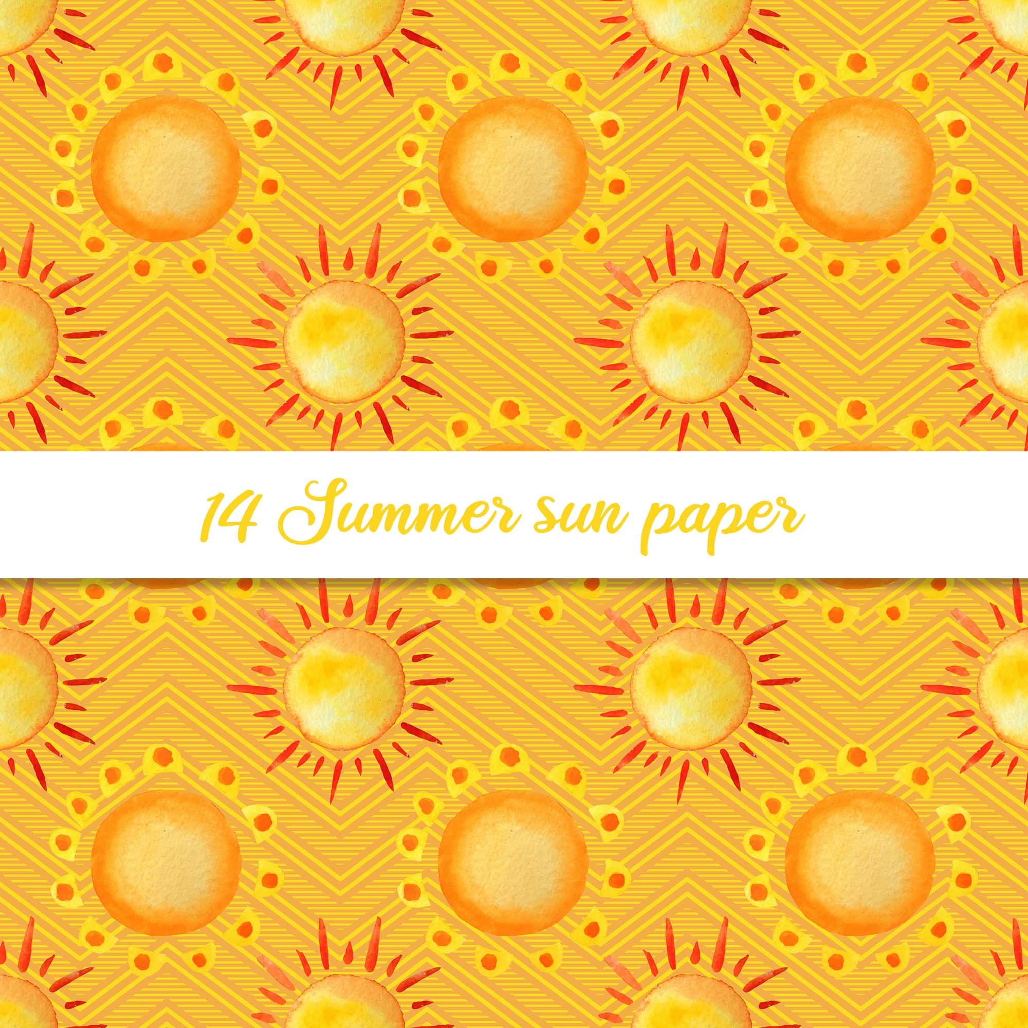 Papel digital de sol de verano papel sin costuras patrón de - Etsy México