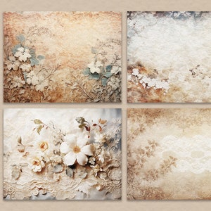 Vintage Floral Lace Journal Pages, Printable Romantic Journal, Vintage ...