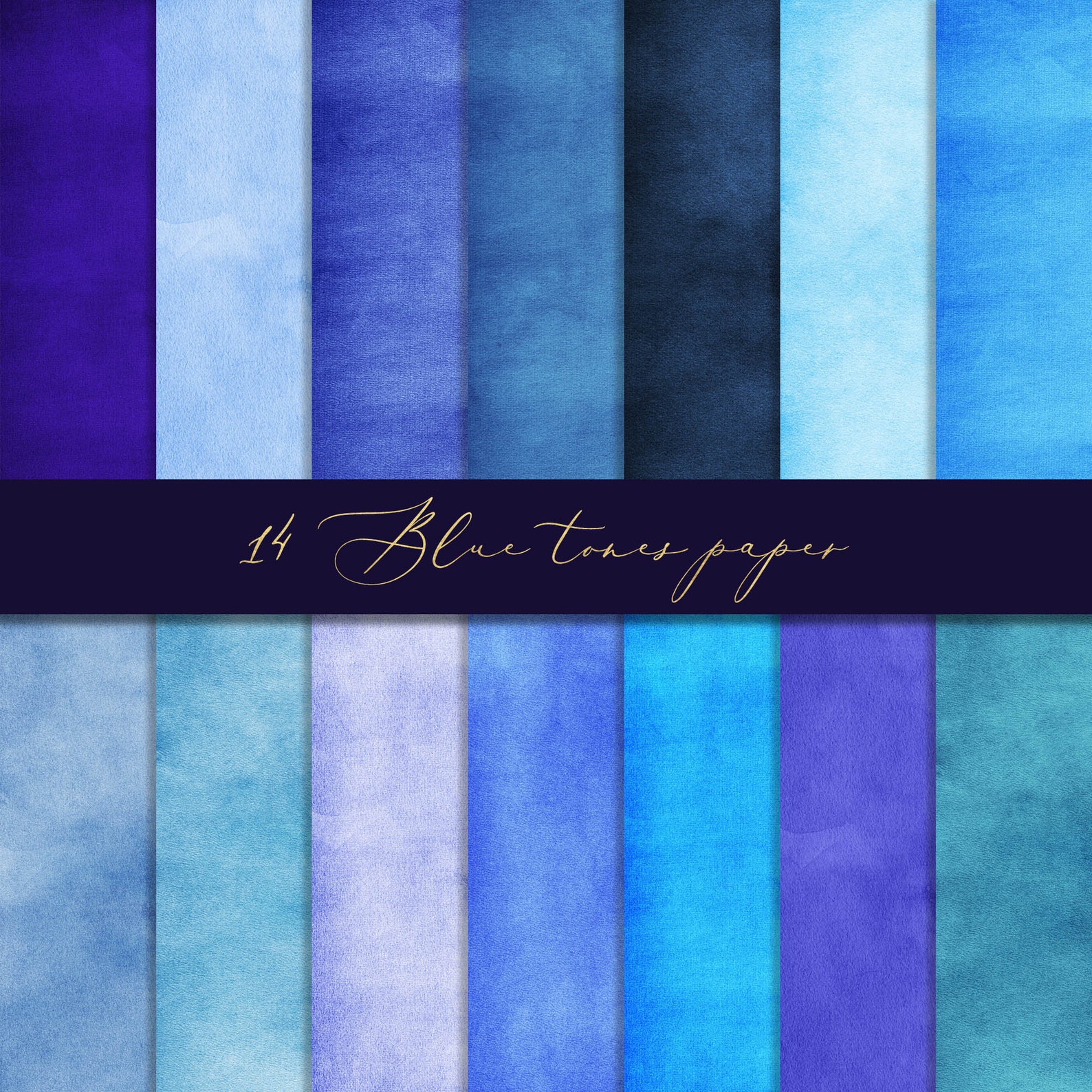 Blue Tones Digital Paper Blue Background Pastel Blue - Etsy