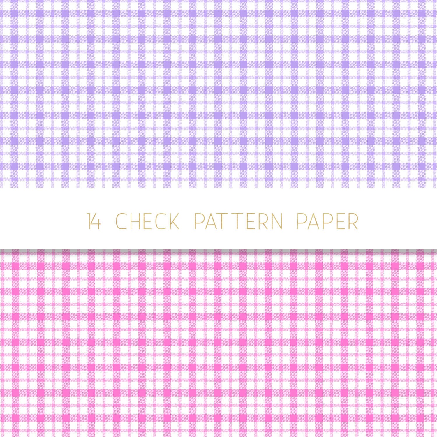 Check Digital Paper Gingham Pattern Pink Plaid Tartan - Etsy