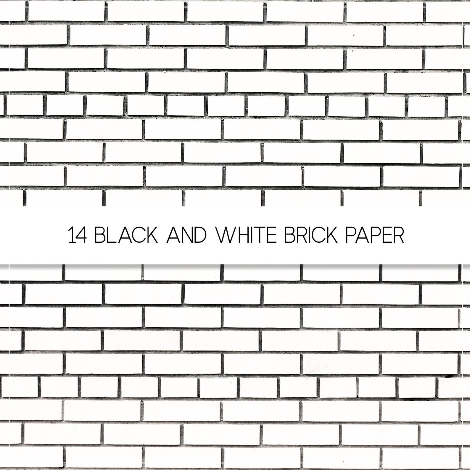 Black and White Brick Digital Paper Brick Background - Etsy Canada