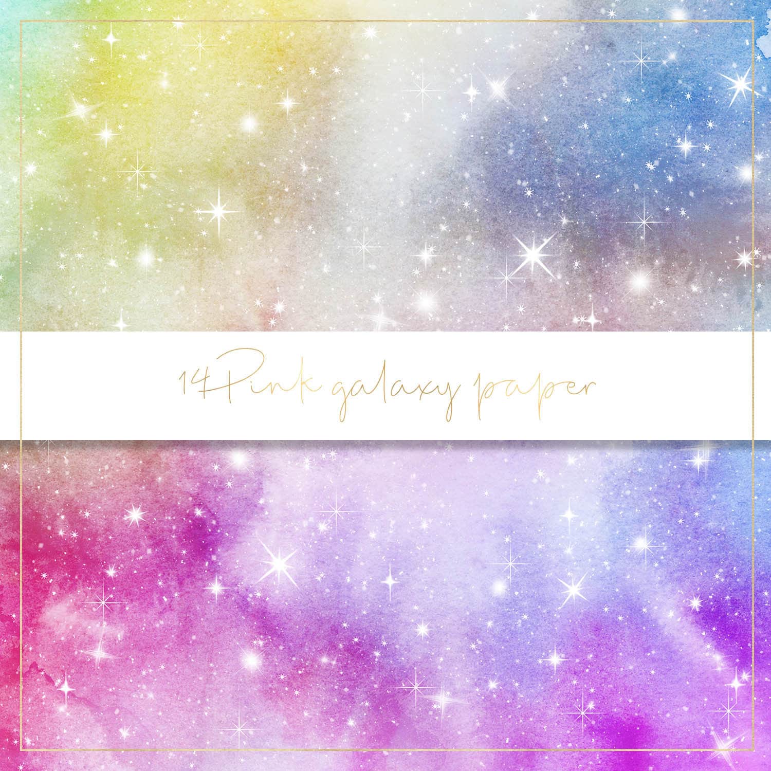 Pink Galaxy Digital Paper, Celestial Pattern, Cosmic Background ...