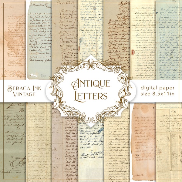 Handwritten Letter Font - Etsy