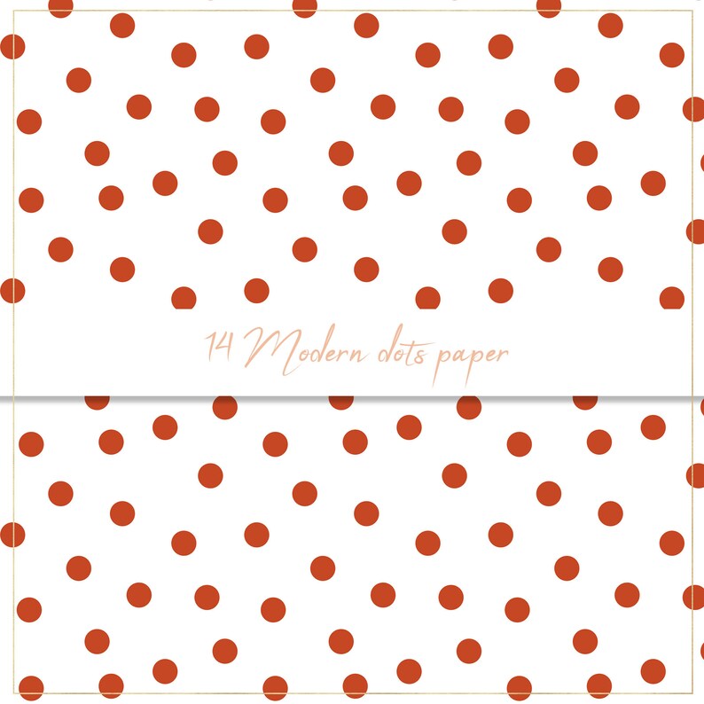 Modern Dots Digital Paper Polka Dots Seamless Pattern - Etsy