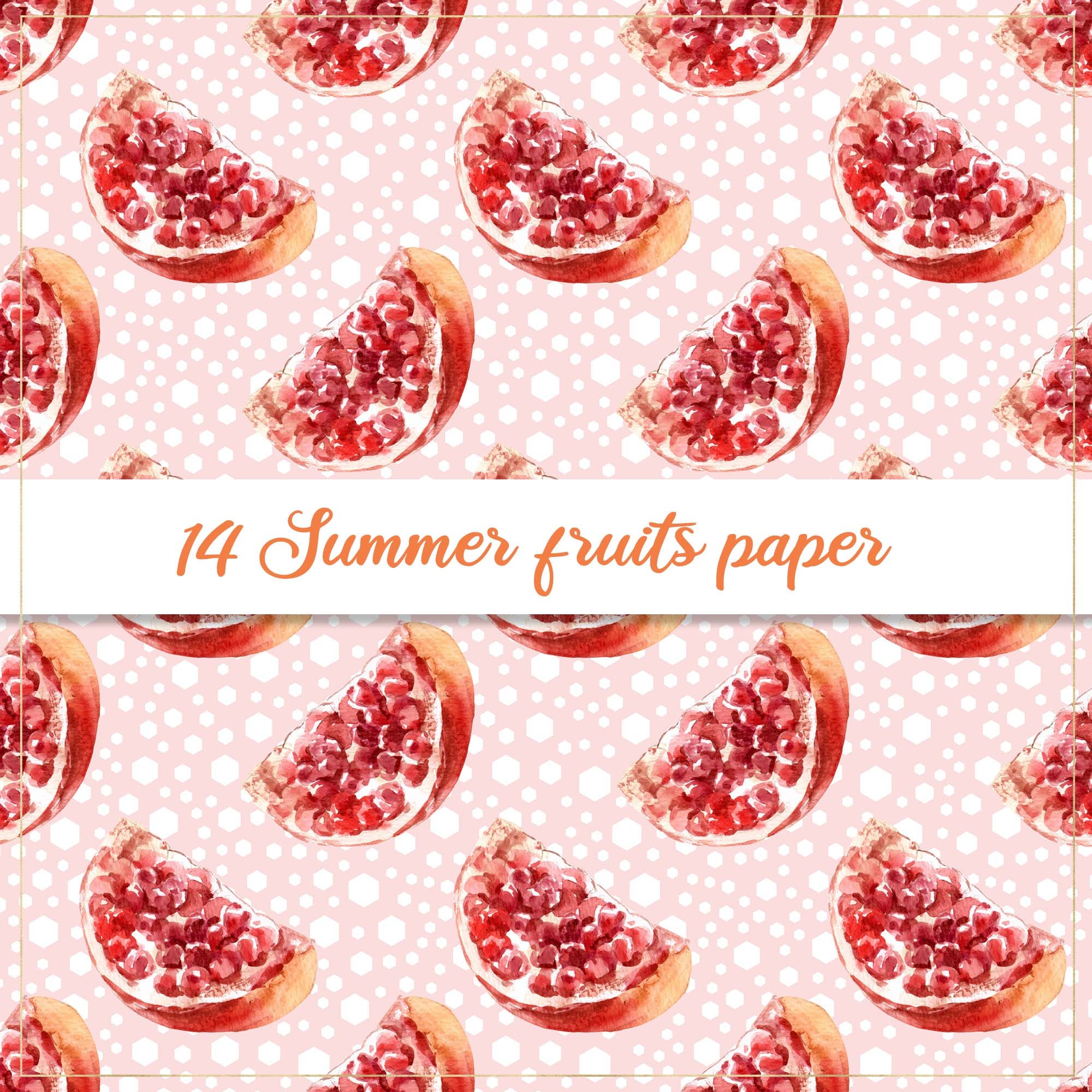 Summer Fruits Digital Paper Seamless Pattern Lemon - Etsy