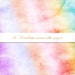 Rainbow Watercolor Digital Paper Ombre Background Rainbow - Etsy
