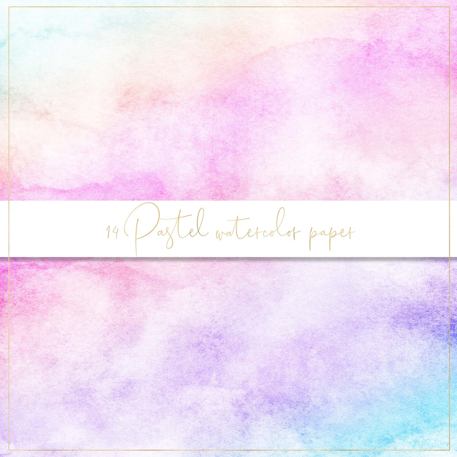 Pastel Watercolor Digital Paper Pastel Ombre Wallpaper - Etsy