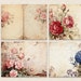 Vintage Floral Journal Pages, Printable Paper, Vintage Botanical ...