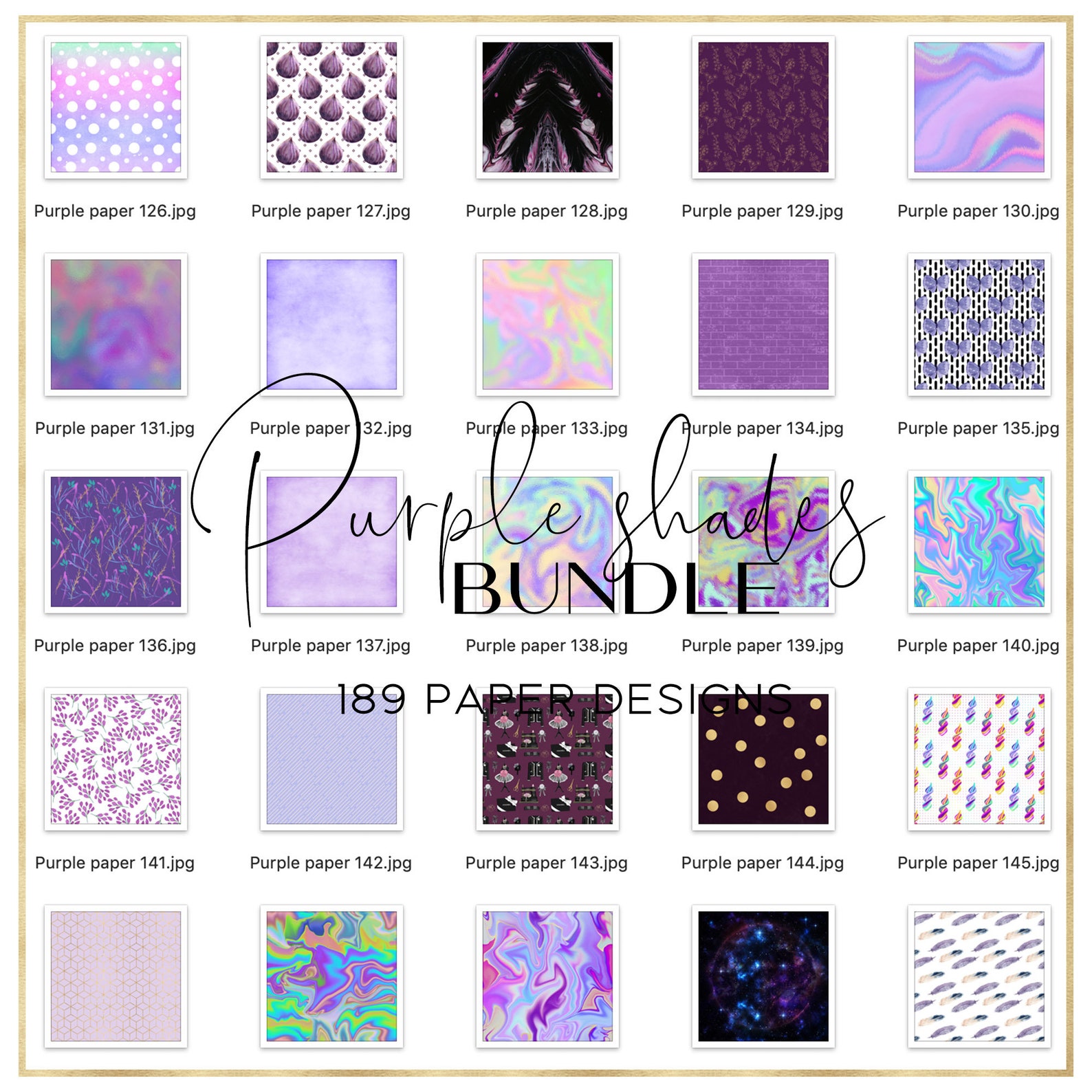 Purple Shades BUNDLE Digital Paper Purple Wallpaper Galaxy - Etsy