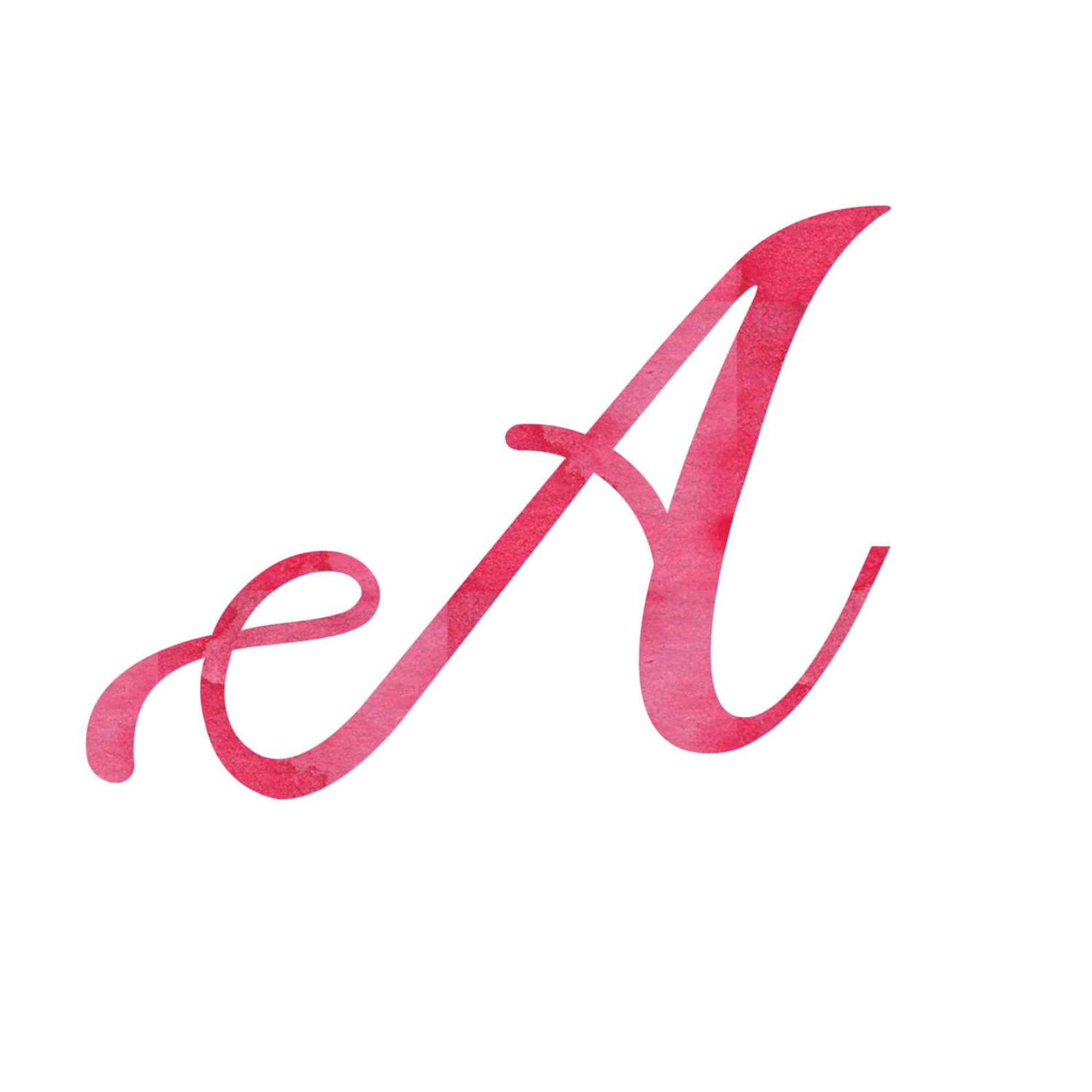 Pink Watercolor Alphabet Pink Alphabet Watercolor Letters - Etsy