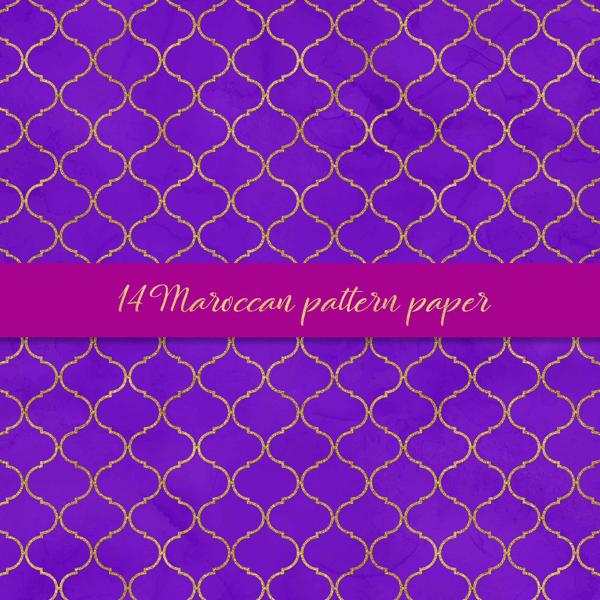 Moroccan Digital Paper, Seamless Paper, Gold Pattern Paper, Arabic ...