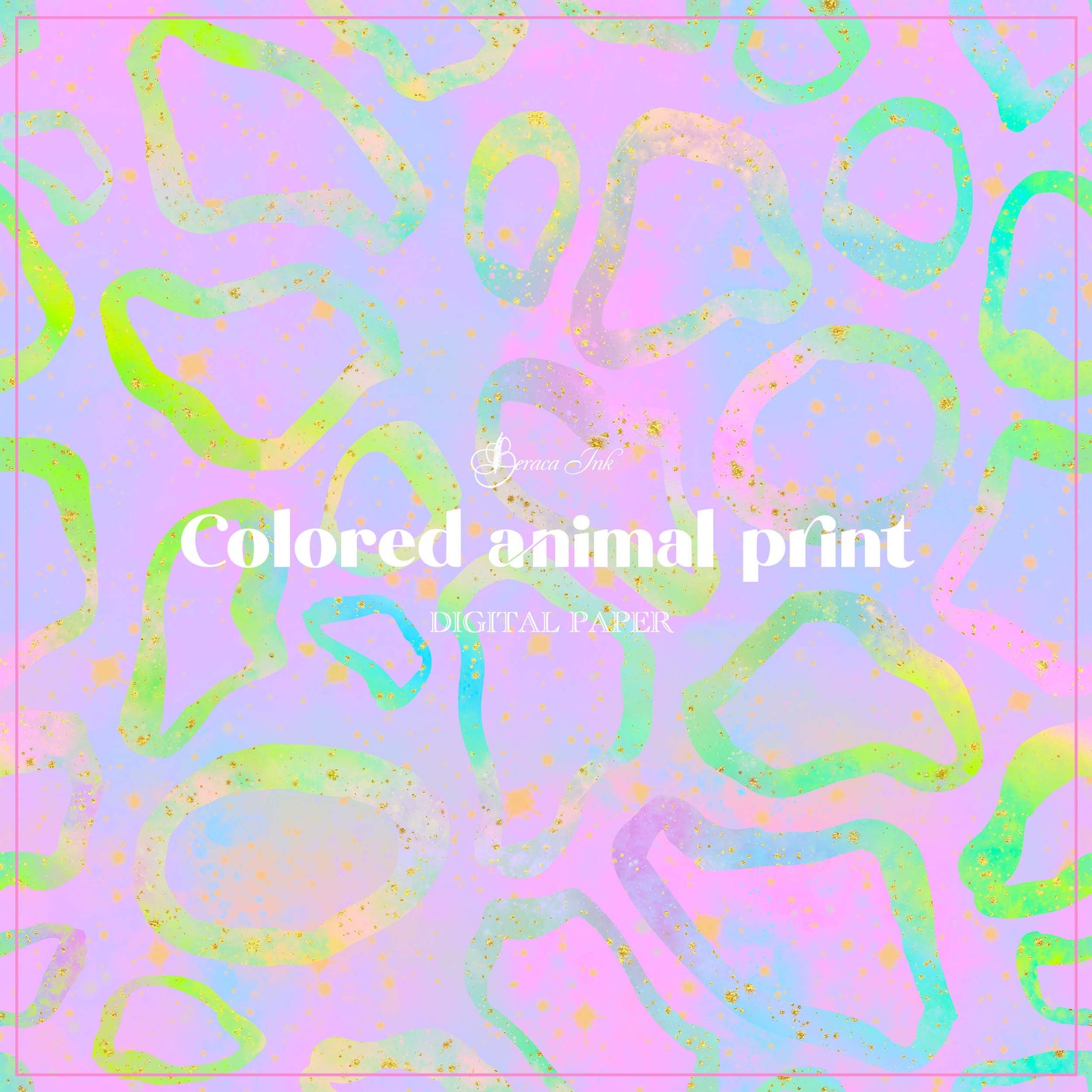 Colored Animal Print Digital Paper Seamless Pattern Tiger - Etsy