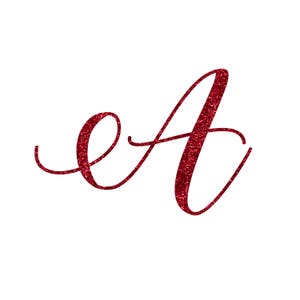 Red Glitter Alphabet Letters, Red Glitter Letters, Red Letters, Red ...