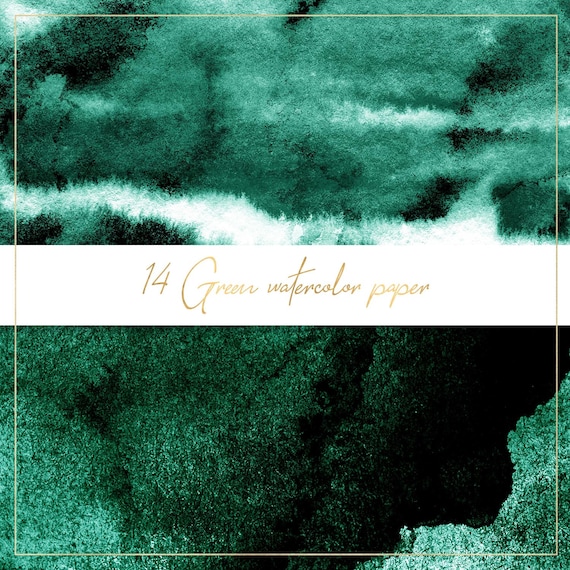 Green Watercolor Paper Texture