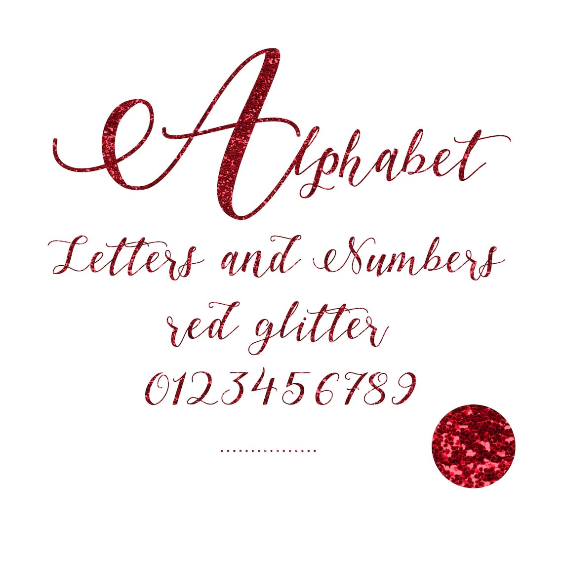 Red Glitter Alphabet Letters Red Glitter Letters Red - Etsy