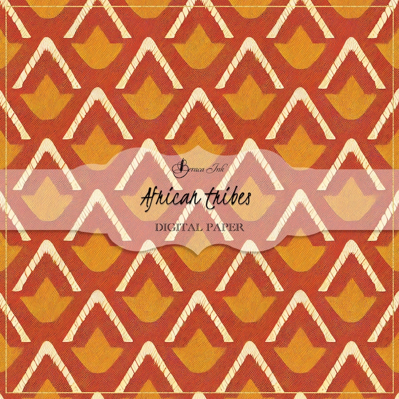 African Tribes Digital Paper Seamless Pattern Tribal - Etsy
