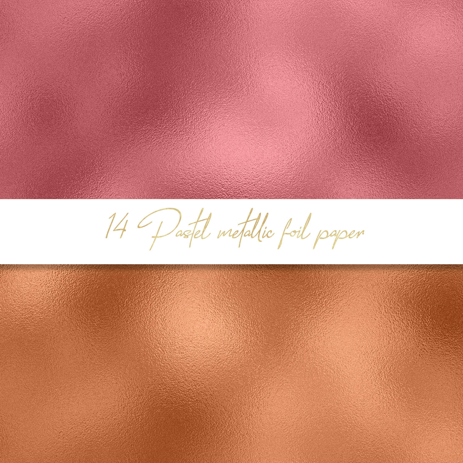 Pastel metallic foil digital paper colored foil background | Etsy