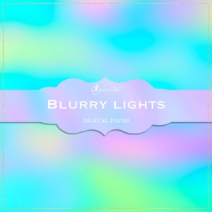 Blurry Lights Digital Paper, Gradient Pattern, Colorful Background ...