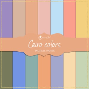 Solid Colors Paper BUNDLE, Digital Paper, Boho Wallpaper, Pastel ...