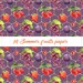 Summer Fruits Digital Paper, Seamless Pattern, Lemon Background ...