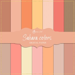 Solid Colors Paper BUNDLE, Digital Paper, Boho Wallpaper, Pastel ...