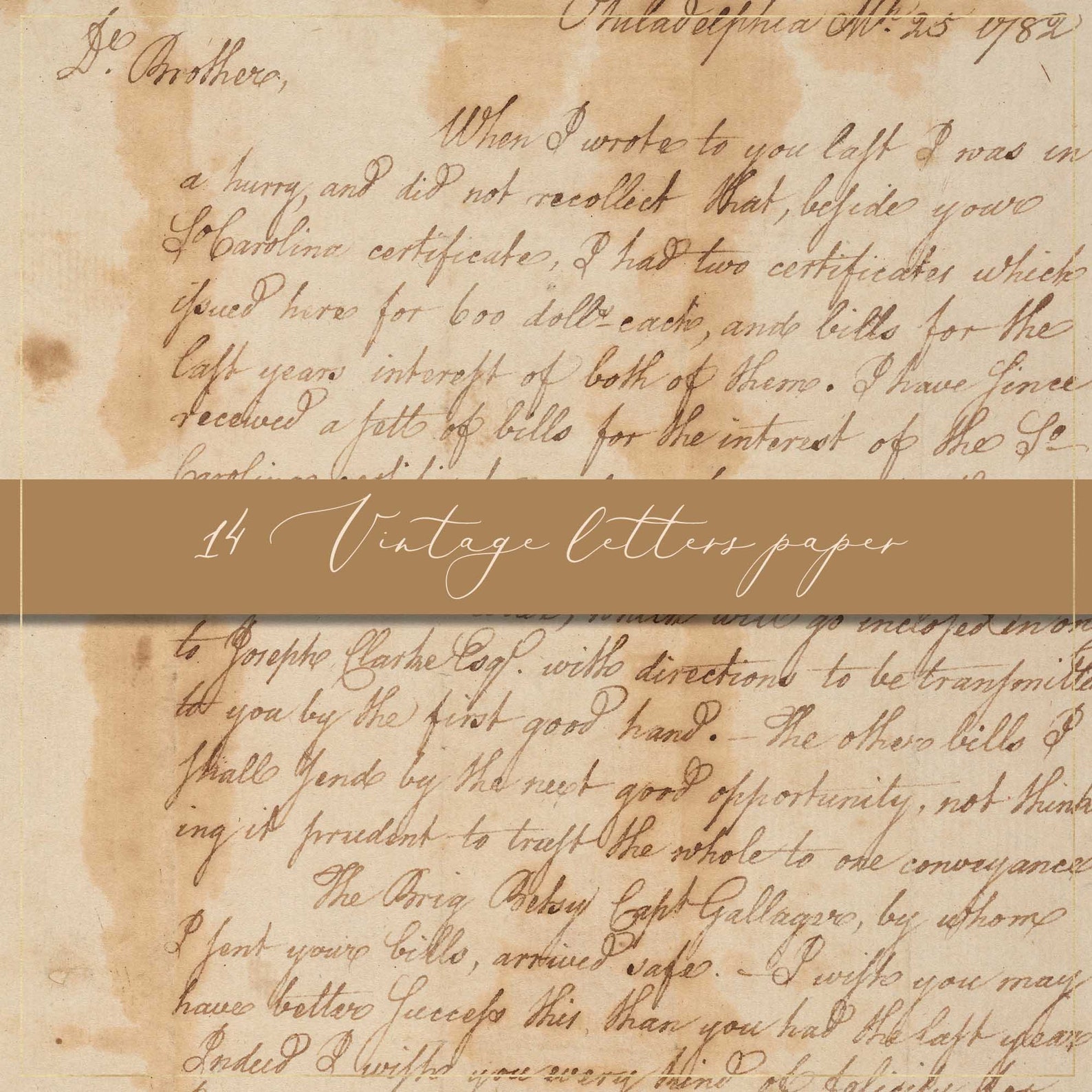 Vintage Letters Digital Paper Old Documents Ephemera Paper - Etsy