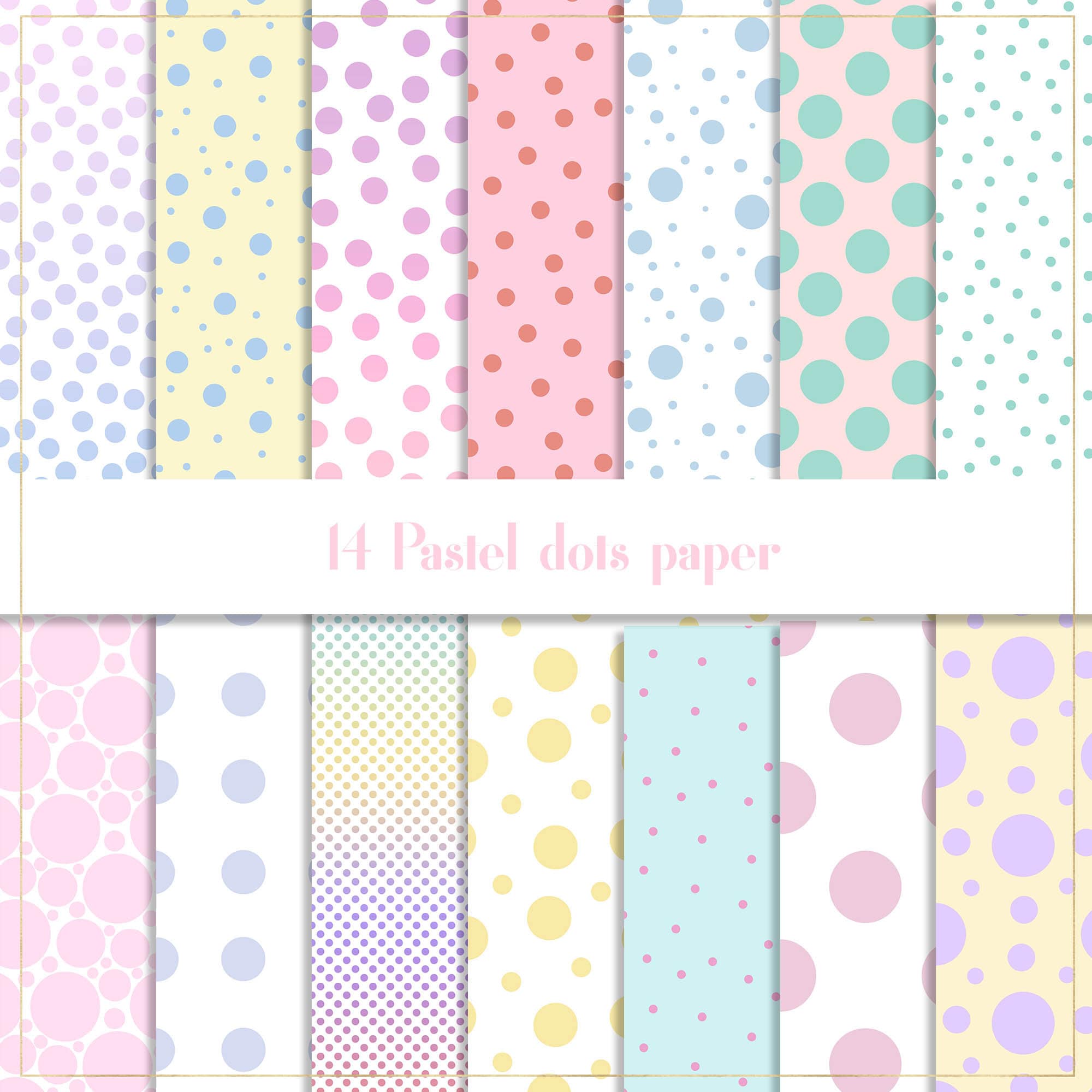 Pastel Polka Dots Wallpaper