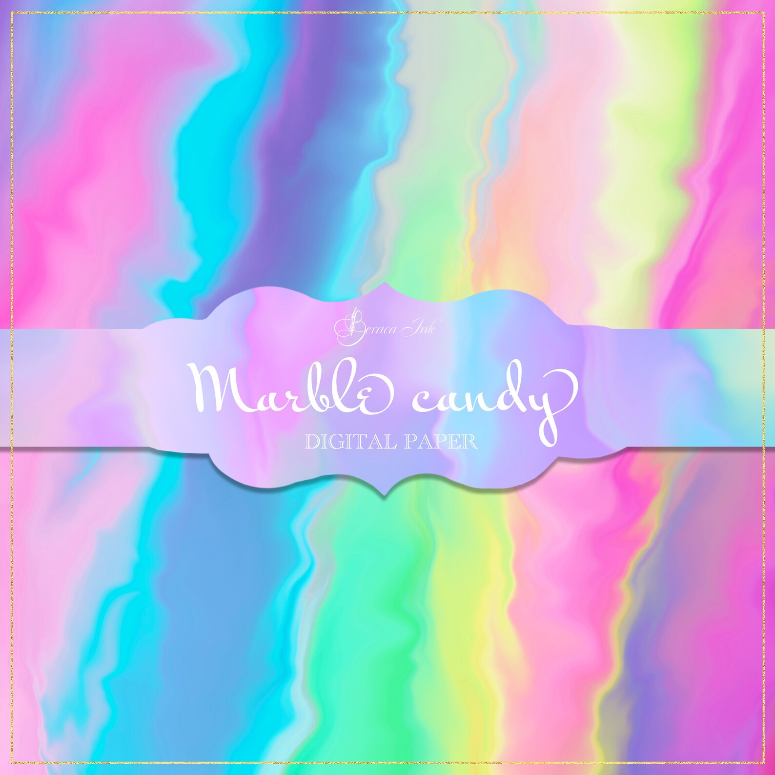 Marble Candy Digital Paper, Marbling Pattern, Colorful Background ...