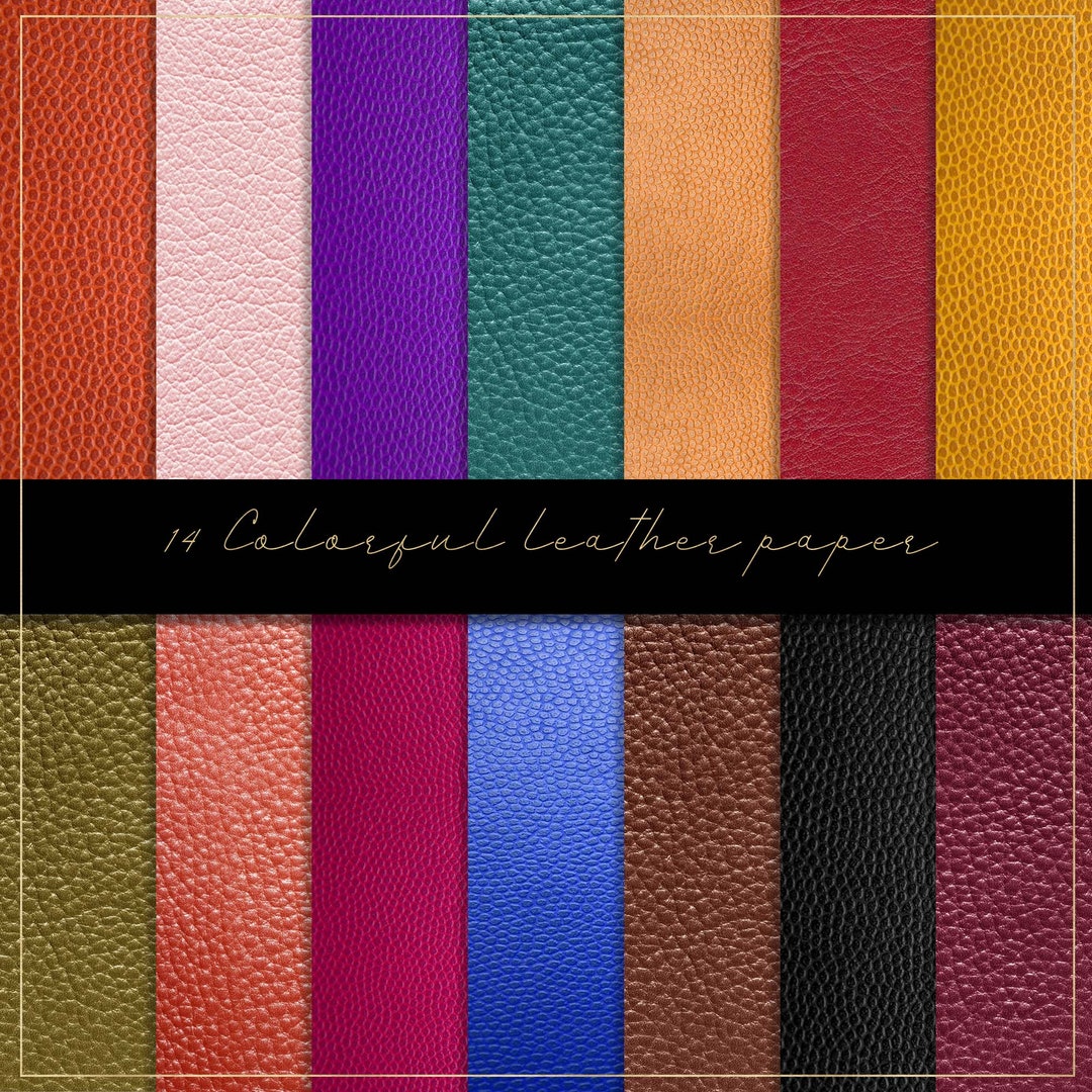 Colorful Leather Digital Paper, Leather Texture, Pink Leather Backdrop ...