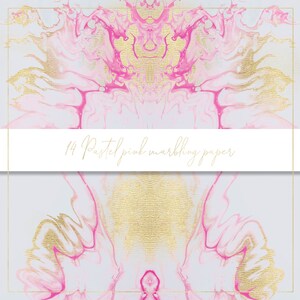 Pastel Pink Marbling Digital Paper, Pastel Marble Background ...