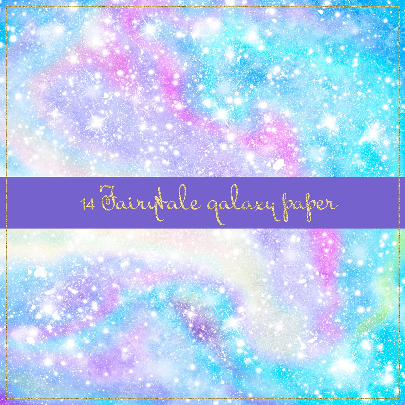 Fairytale Galaxy Digital Paper, Pink Galaxy, Cosmic Backdrop, Clouds ...