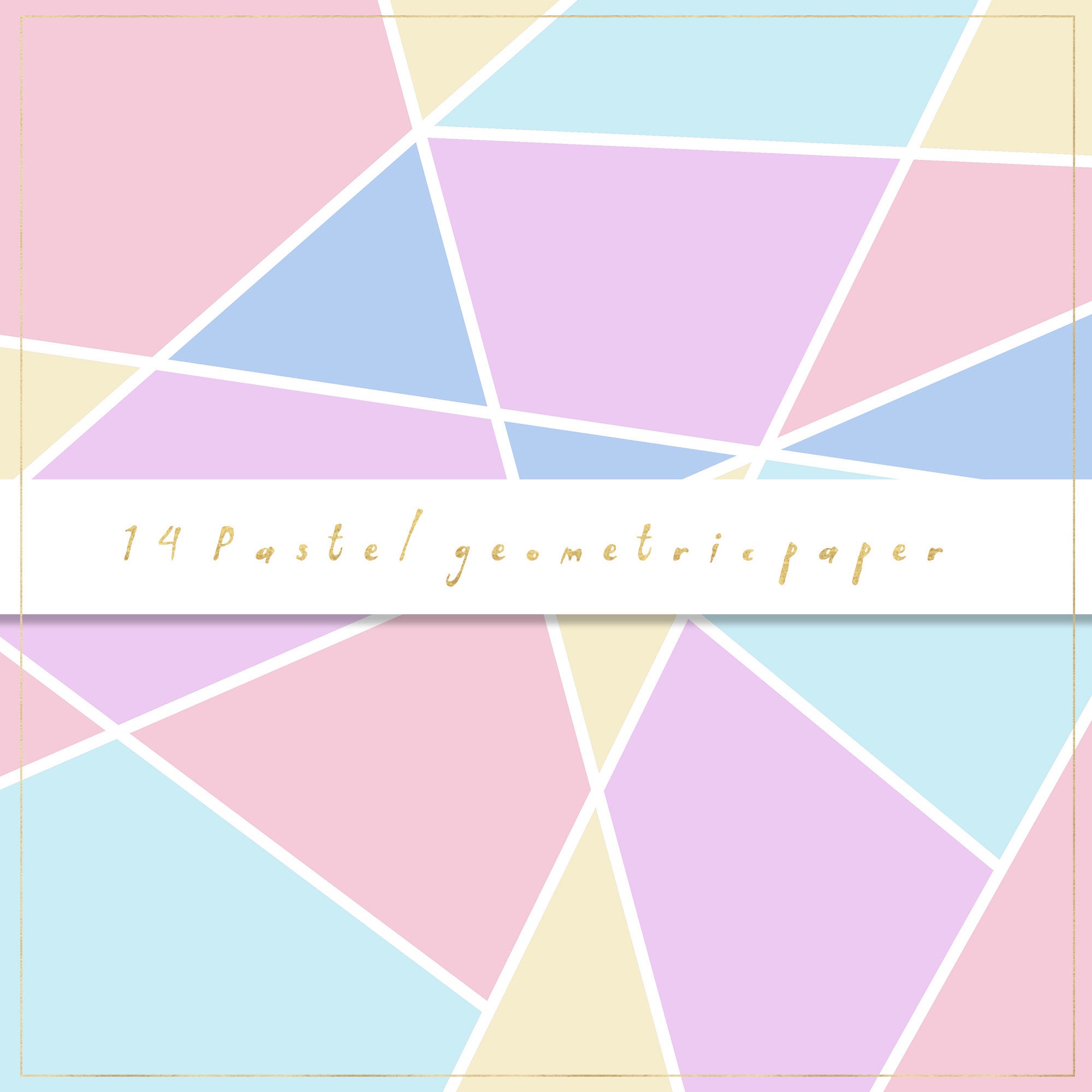 Pastel geometric digital paper pink pastel paper geometric | Etsy