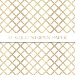 Gold Stripes Digital Paper, Seamless Paper, Gold Pattern Paper, Stripes ...