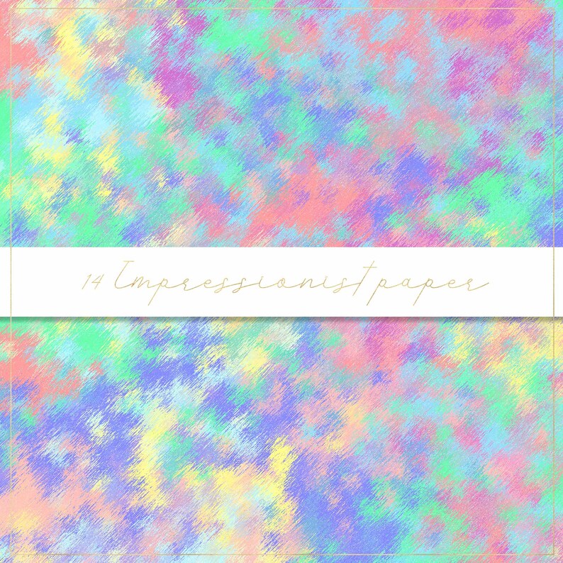 Impressionist Digital Paper Dots Texture Backdrop Pastel | Etsy