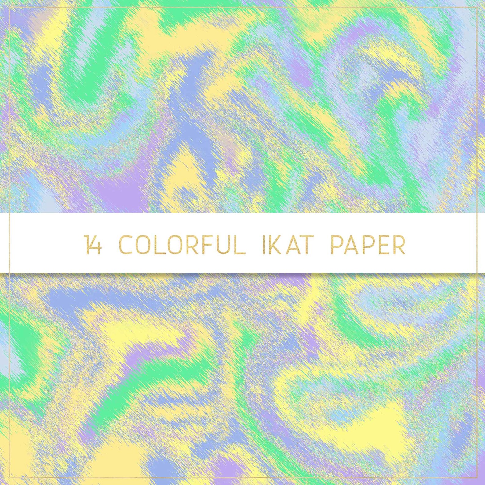 Colorful Ikat Digital Paper, Ikat Paper, Ikat Pattern, Ikat Background ...