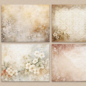 Vintage Floral Lace Journal Pages, Printable Romantic Journal, Vintage ...