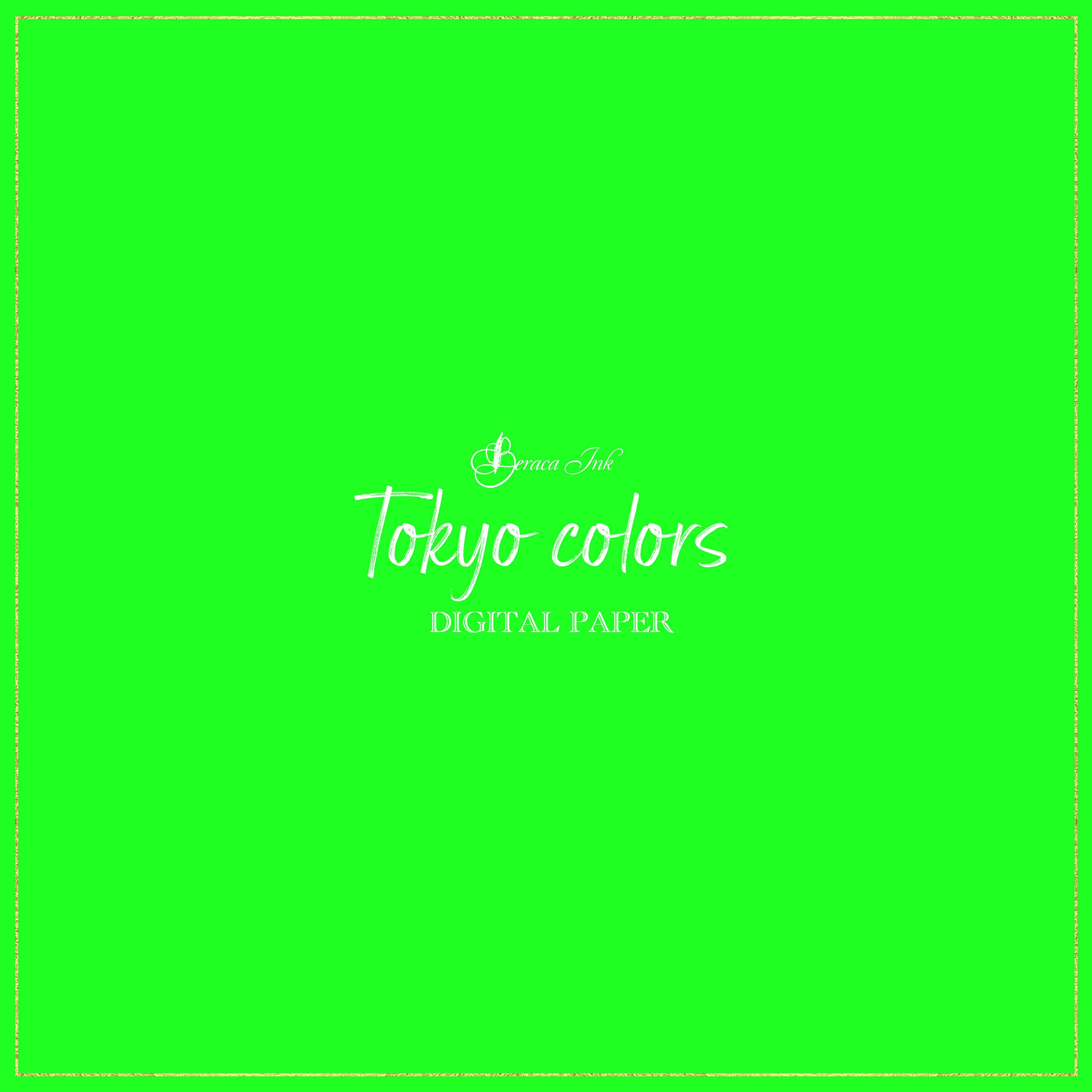 Tokyo Neon Digital Paper Solid Color Paper Green Neon Paper - Etsy