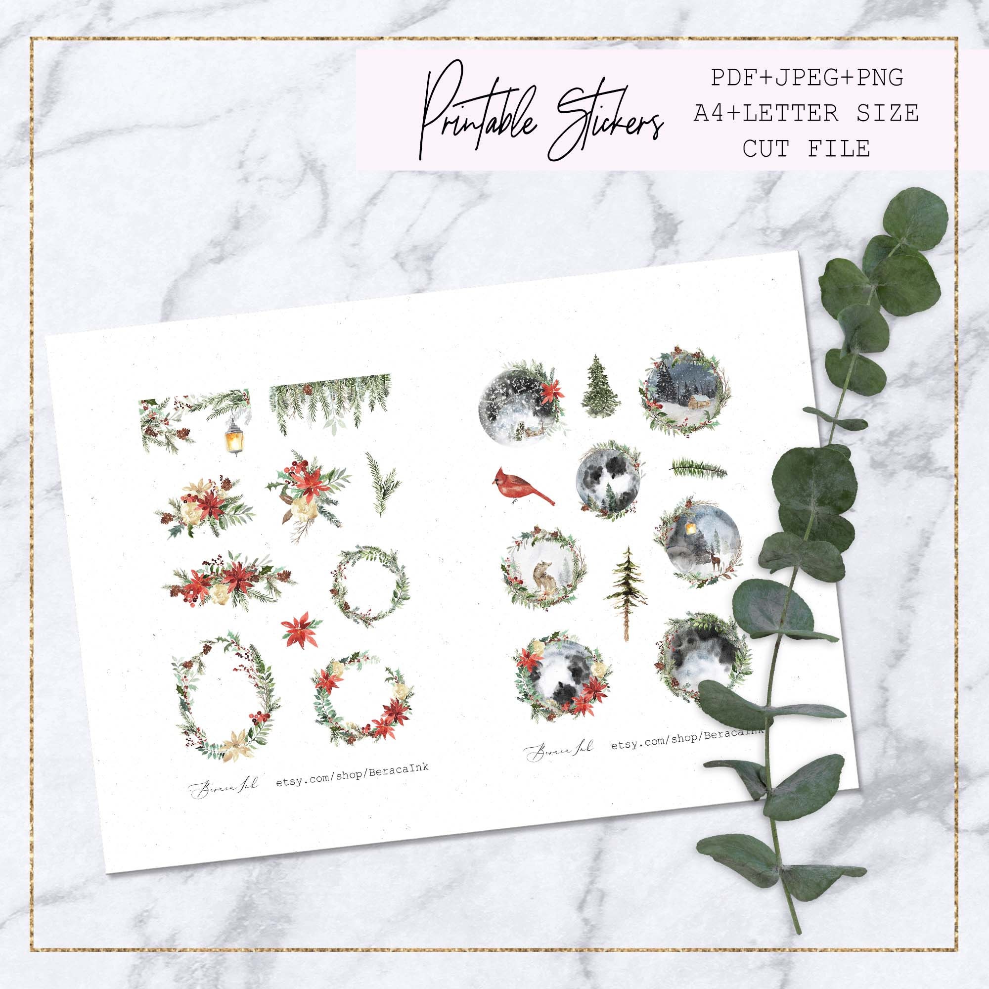 Winter Planner Stickers Xmas Stickers Deco Christmas - Etsy