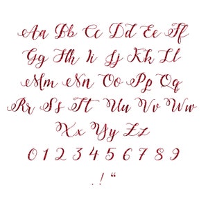 Red Glitter Alphabet Letters, Red Glitter Letters, Red Letters, Red ...