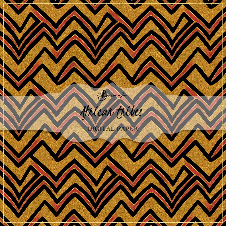 African Tribes Digital Paper Seamless Pattern Tribal - Etsy