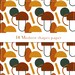 Modern Shapes Digital Paper Seamless Pattern Abstract - Etsy