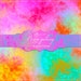 Neon Galaxy Digital Paper, Clouds Pattern, Rainbow Background, Abstract ...