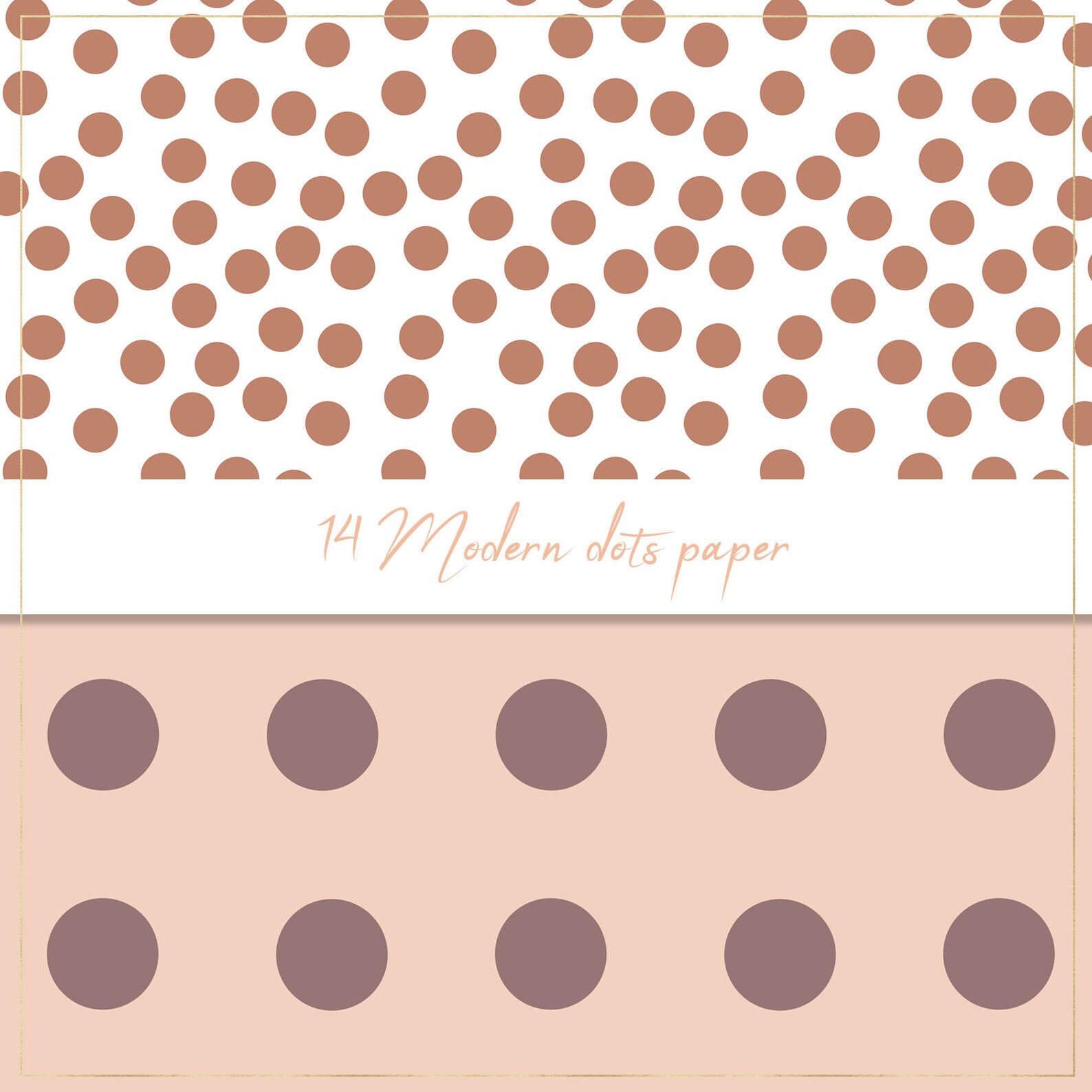 Modern Dots Digital Paper Polka Dots Seamless Pattern | Etsy